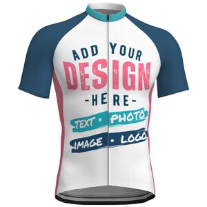 Custom Mens Cycling Shirt Personalized Cycling Jersey Customizable ...