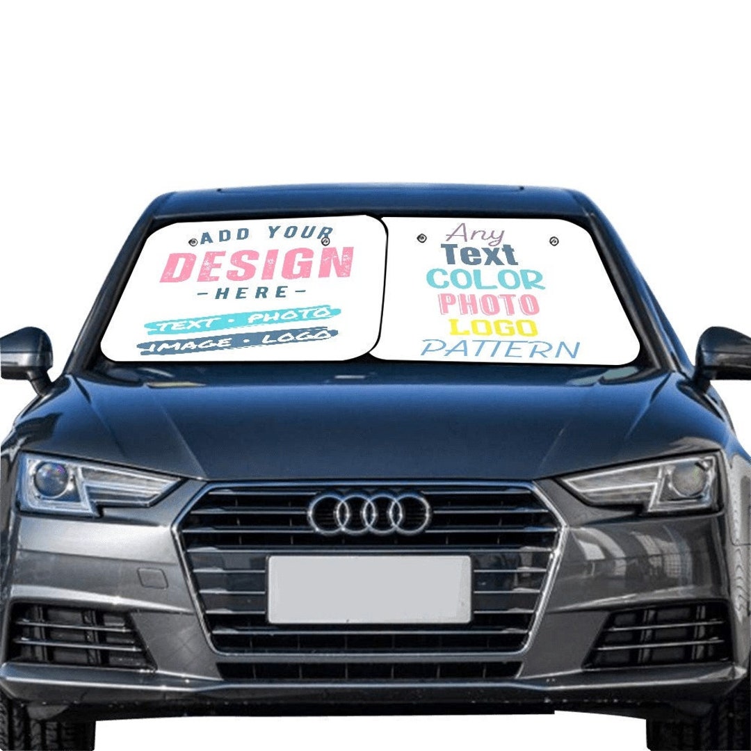 Square Sunshade Set of 2 Custom Car Sun Shades for Windshield Screen ...