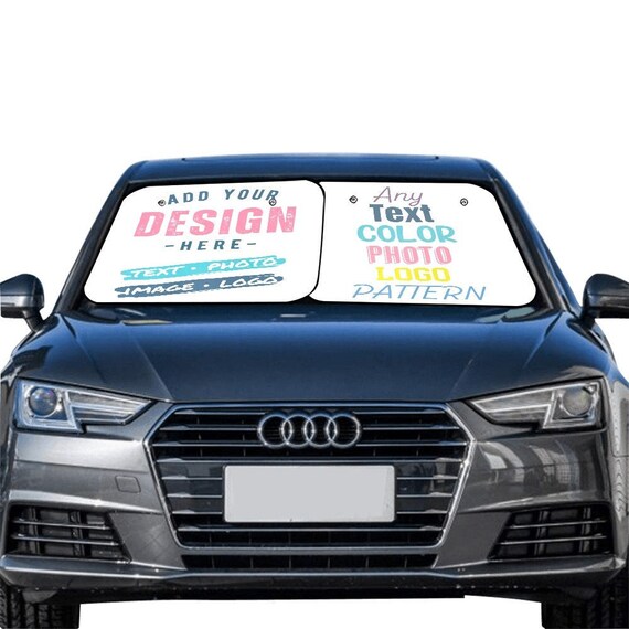 Square Sunshade Set of 2 Custom Car Sun Shades for Windshield Screen Protector Personalized Sun Shade Set Photo Sun Visor Logo Image Text Etsy Ireland