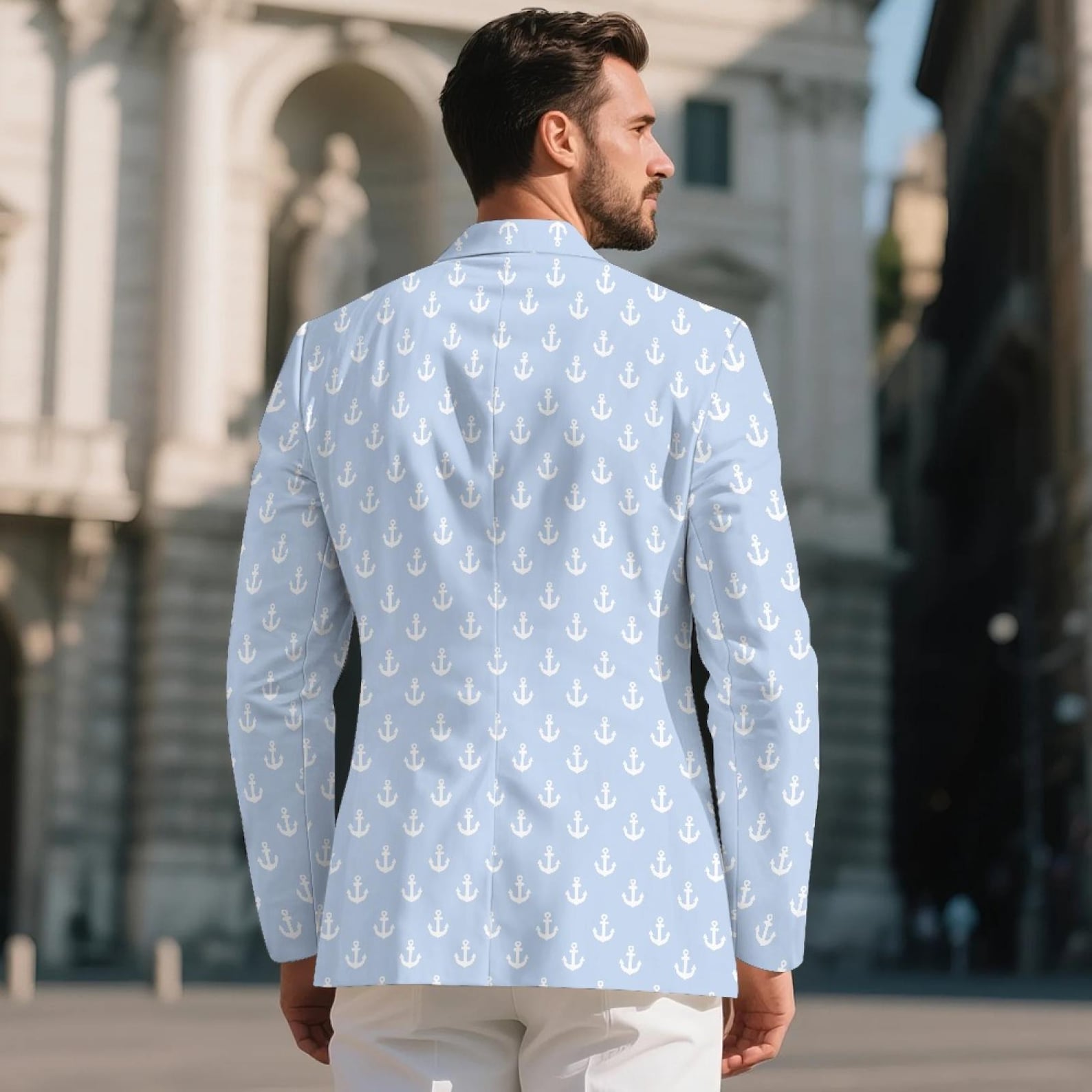 Nautical Jacket Ship Anchor Blazer for Men Women Novelty Gift Boat ...