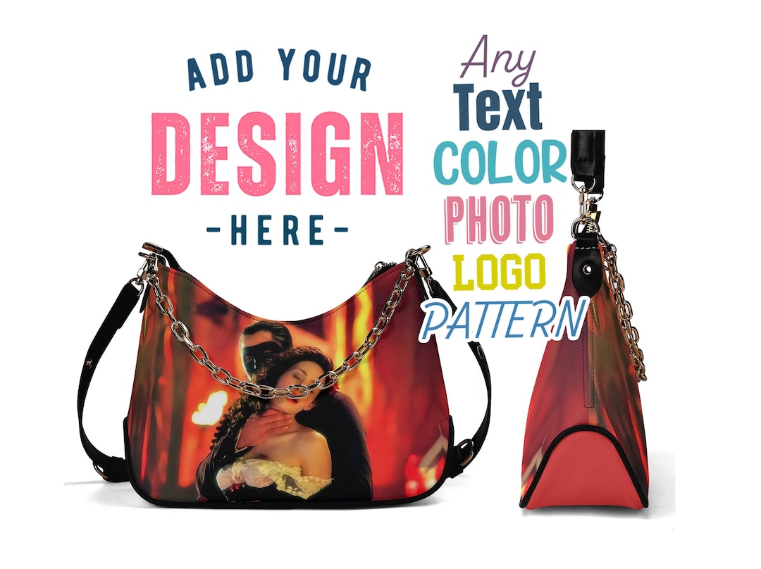 Personalized Crossbody Bag With Chain Decoration Custom Cross Body ...