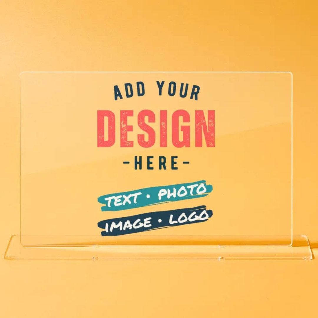 Custom Acrylic Table Sign Horizontal or Vertical Personalized Table ...