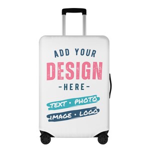 Custom Luggage Cover Personalized Elastic Suitcase Wrap Protector 4 ...