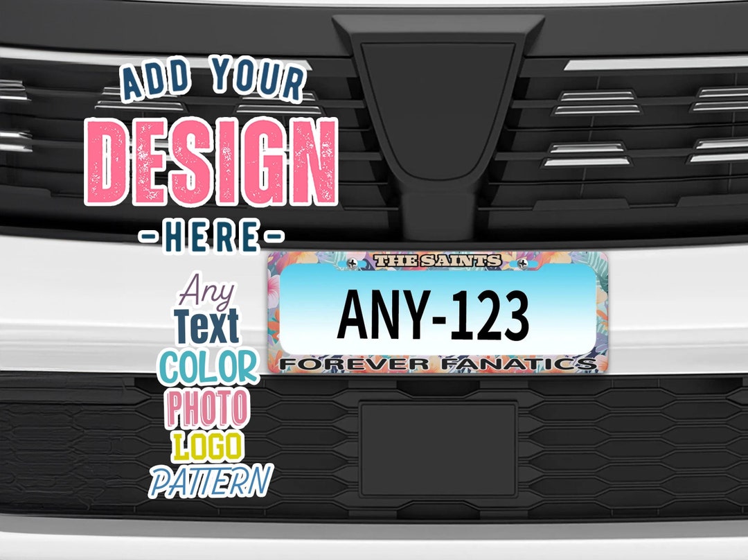 Australian License Number Plate Frame 2 Sizes Personalized Car Tag ...