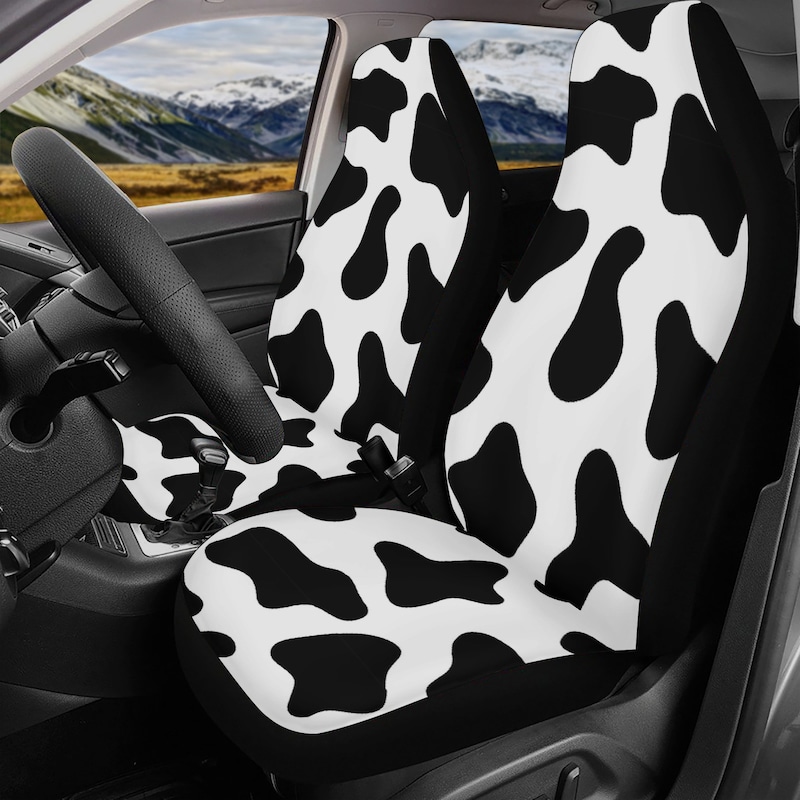 Cow Print Car Seat Covers - Etsy