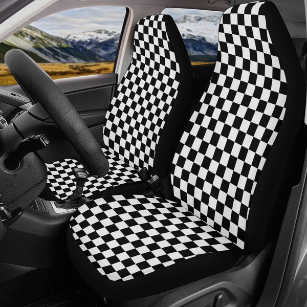Red Checkered Seat Covers - Etsy