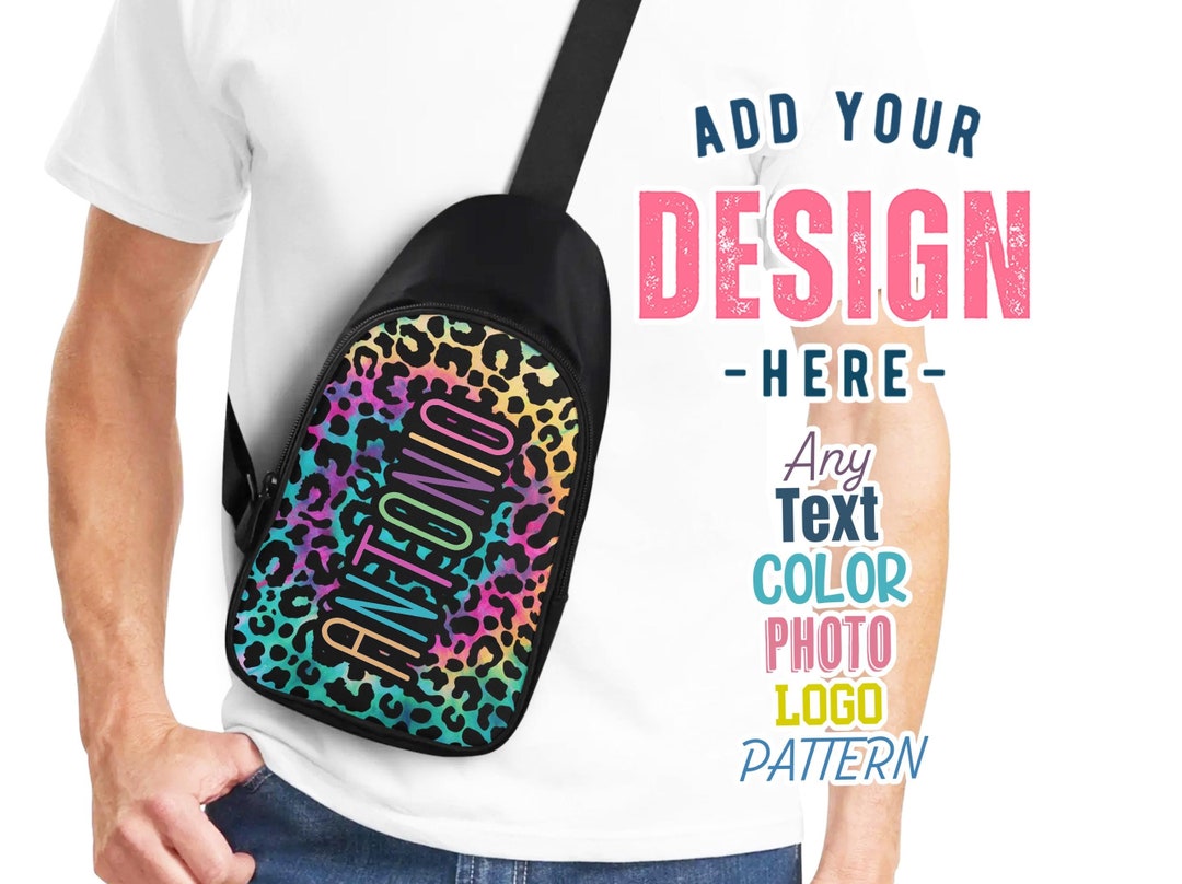 Personalizable Chest Bag Custom Unisex Crossbody Man Purse Satchel Bag ...