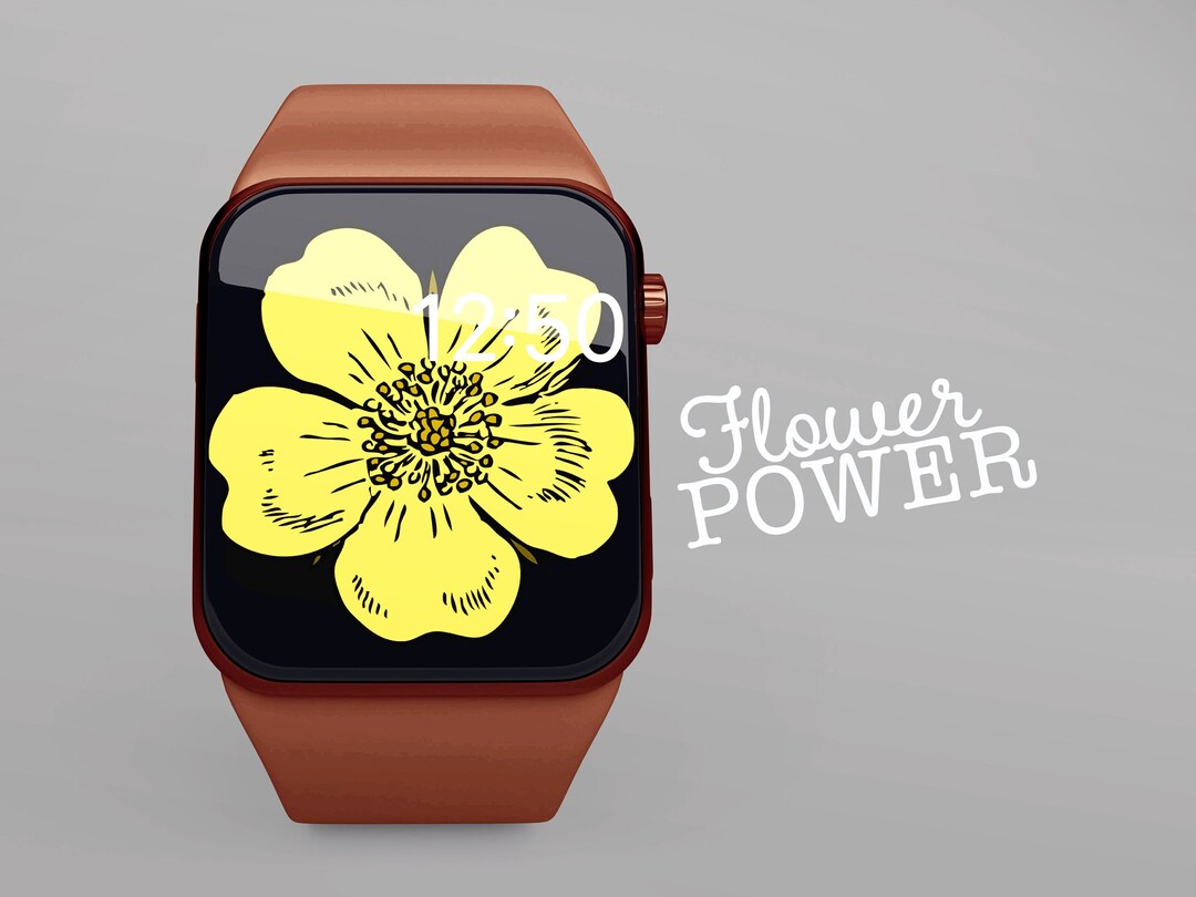 Cute Flower Watch Face Apple Iwatch Floral Watch Face - Etsy