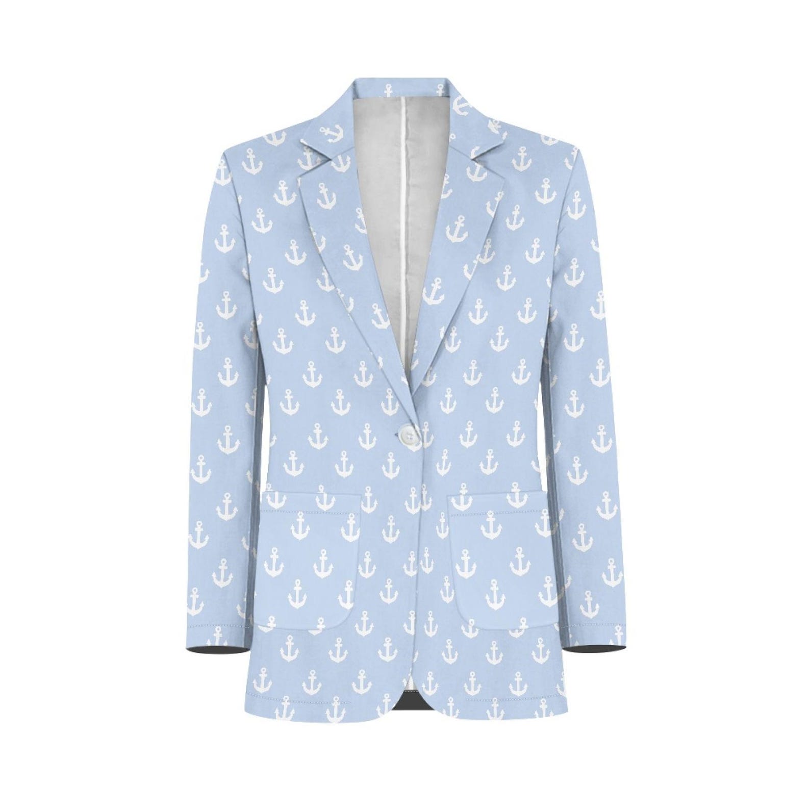 Nautical Jacket Ship Anchor Blazer for Men Women Novelty Gift Boat ...