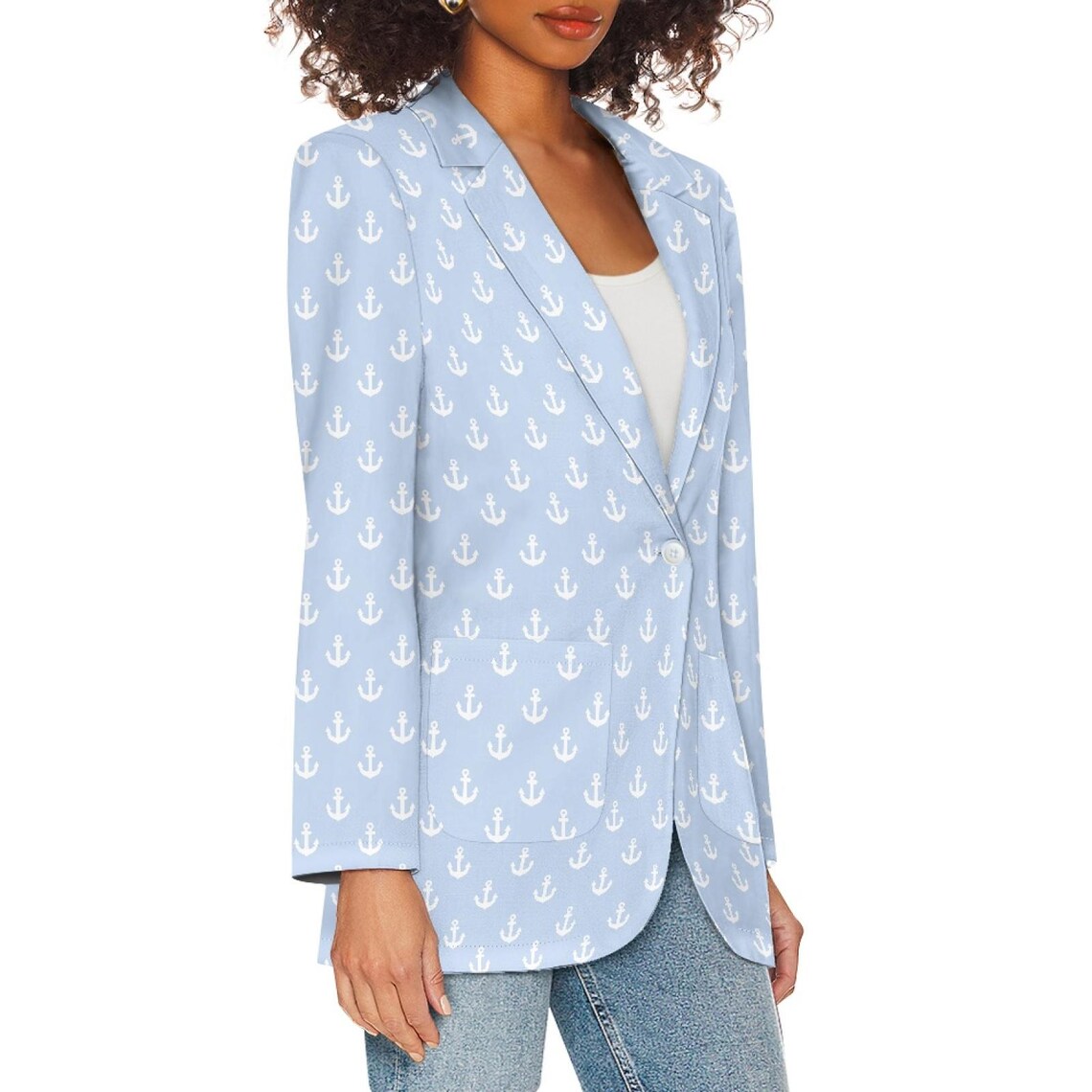 Nautical Jacket Ship Anchor Blazer for Men Women Novelty Gift Boat ...