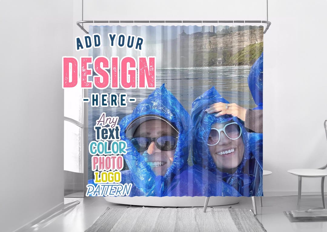 Custom Shower Curtain Design Your Own Shower Accessories Personalized ...