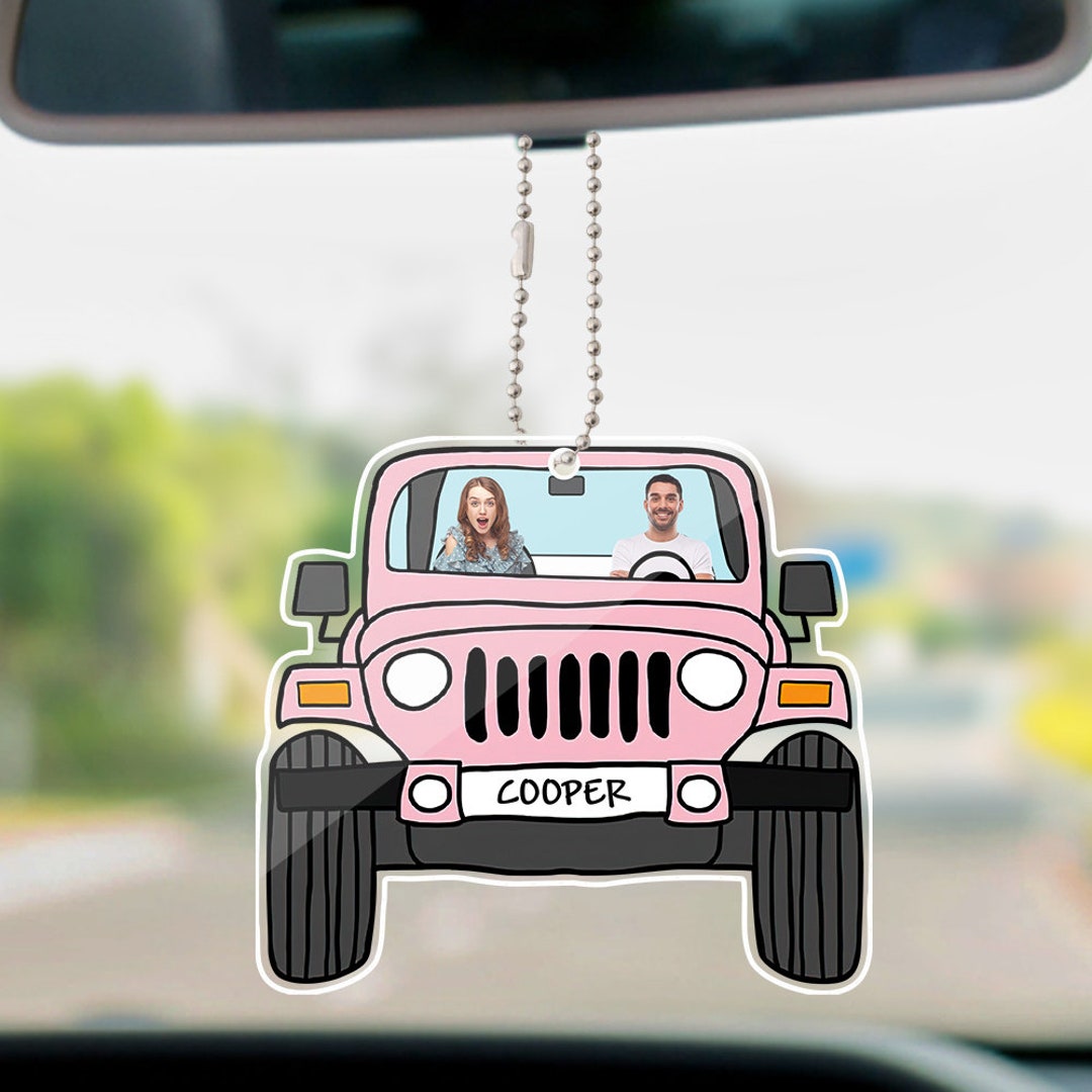Personalized Car Ornament off Road Car Rear View Mirror Custom Hanging ...