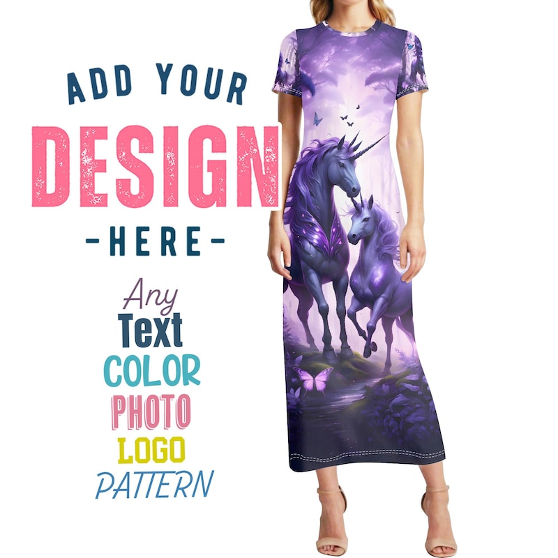 Custom Logo Maxi Dress - Etsy