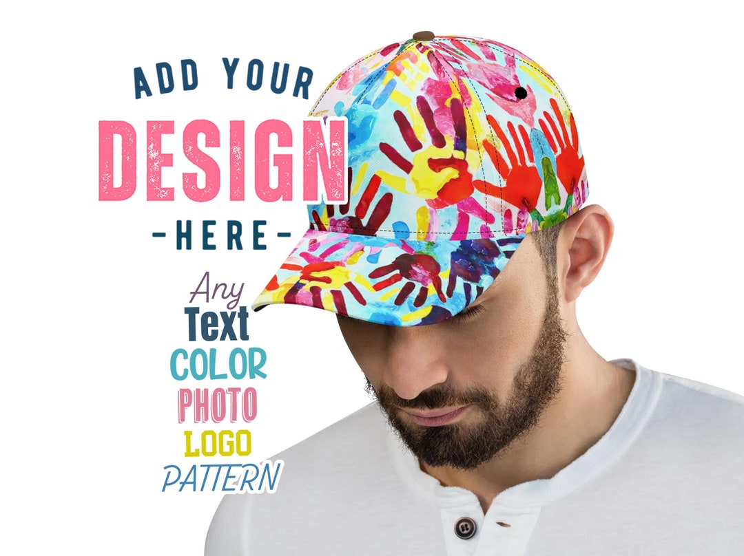 Custom Hat for Men Personalized Snapback Baseball Cap Gift Design Your ...