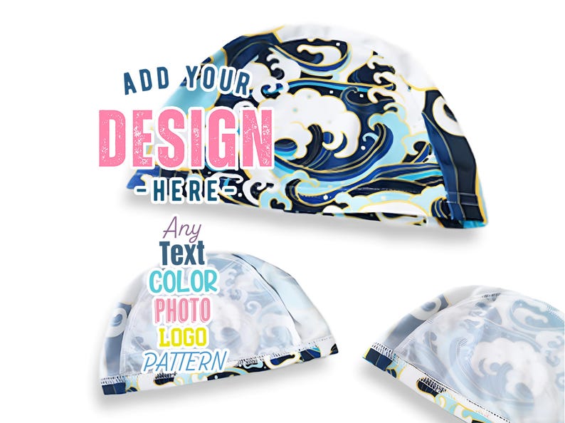 Custom Swim Cap for Women or Men Design Your Own Unisex Swimming Caps ...