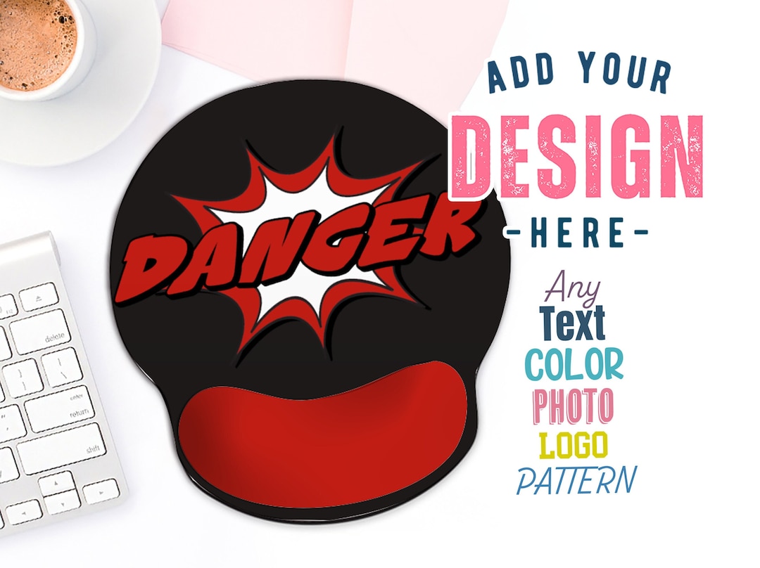 Custom Mousepad With Wrist Support Personalized Silicone Mouse Pad ...