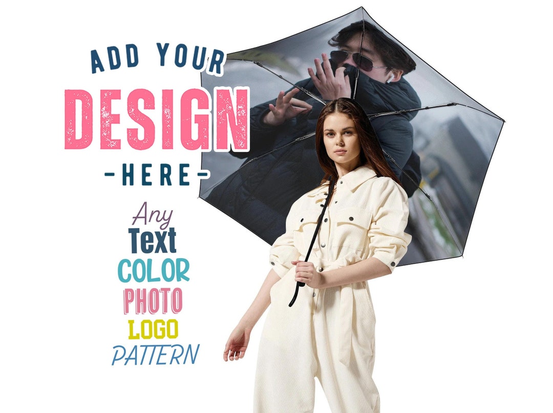 Custom Umbrella Inside Print With Photo Personalized K-pop Umbrella ...