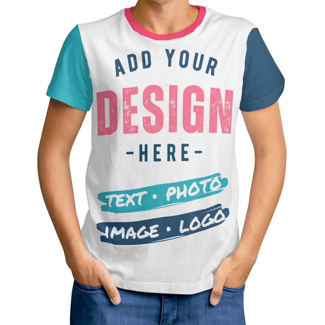 Custom All Over Print Shirt Design Your Own Polyester T-shirt Text Logo ...