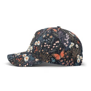 Cottagecore Floral Womens Hat Cute Monarch Butterfly Baseball Caps for ...