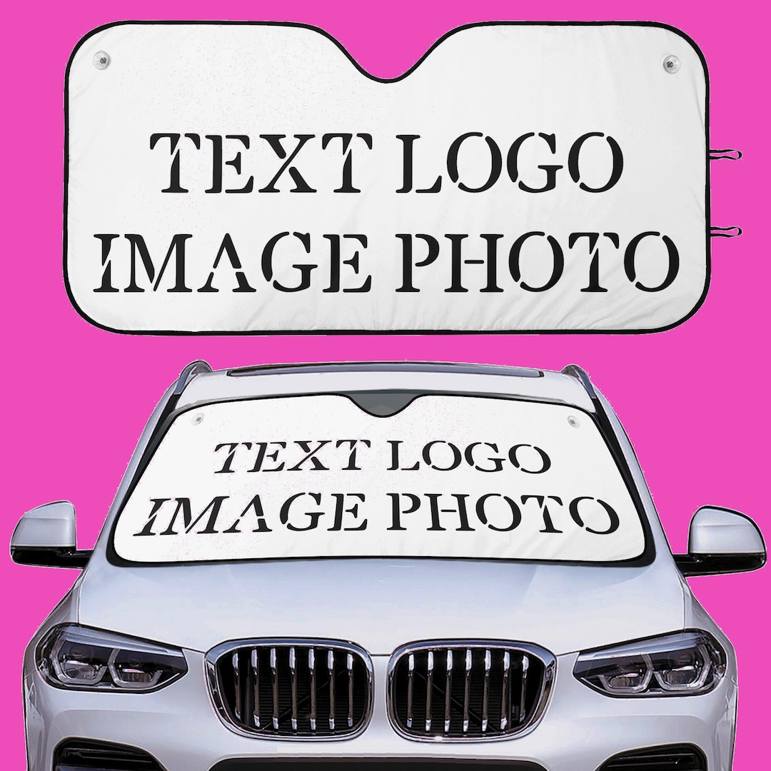 Personalized Sun Shade for Cars Gift New Vehicle Owner Driver Custom ...