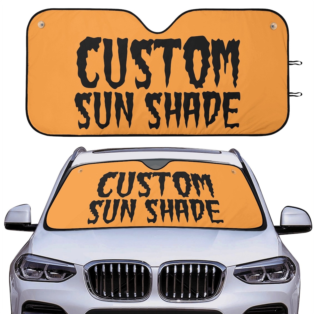 Custom Car Sunshade Gift for New Vehicle Personalized Auto Sun Shade ...