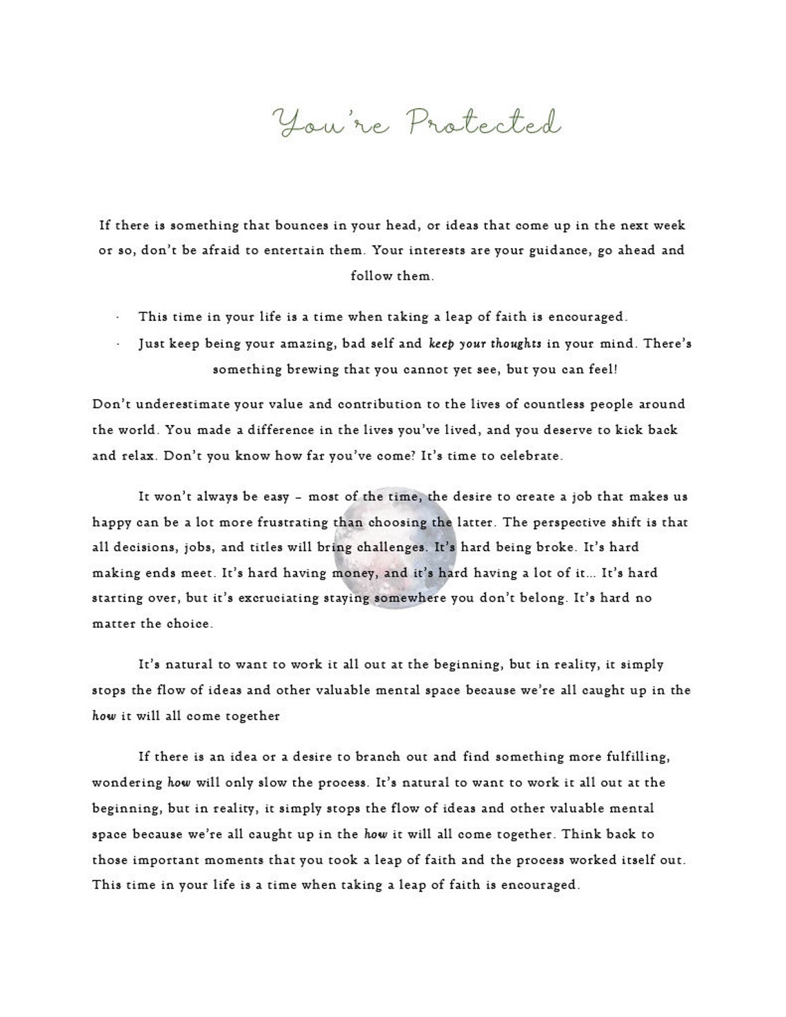 Guidance Reading | General Reading | Signs & Symbols | Advice Reading ...