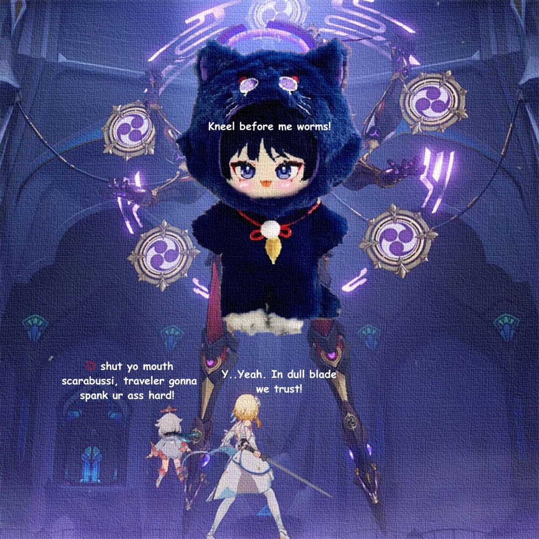 Genshin Impact Scaramouche Plush Doll Genshin Scaramouche Cat Plush ...