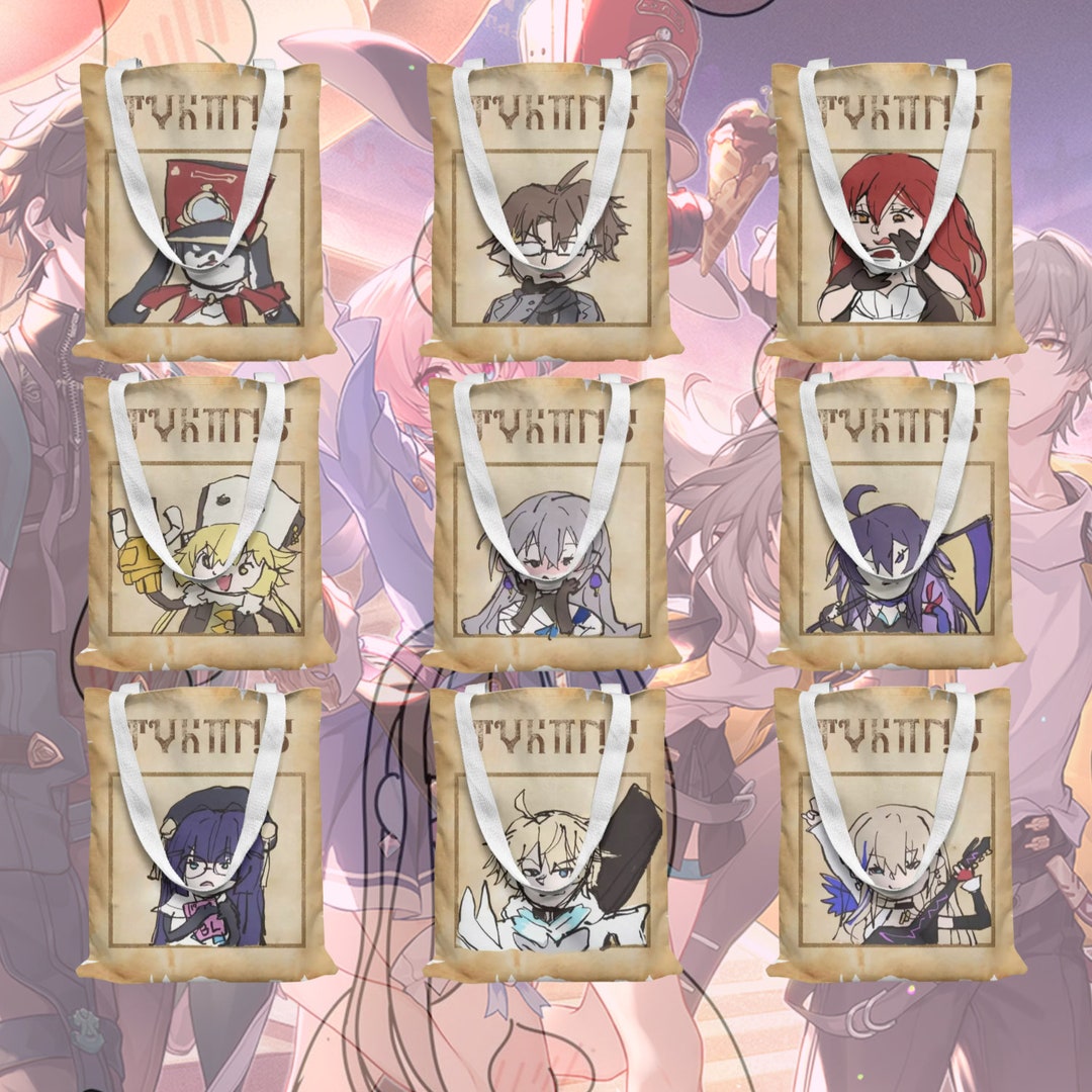 Honkai Star Rail Wanted Poster Tote Bag HSR Wanted Poster Welt Himeko ...