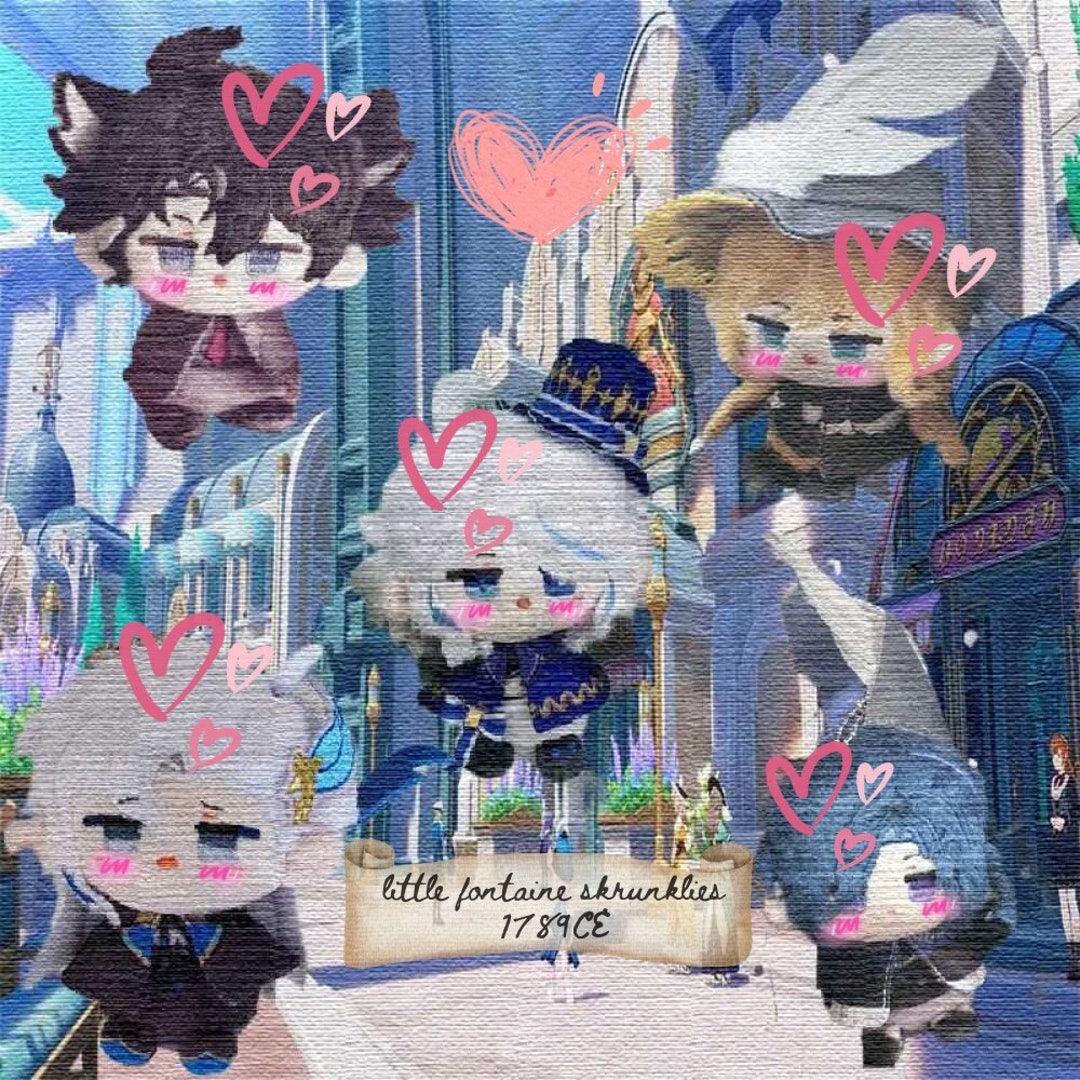 Chibi Genshin Impact Plush Dolls Genshin Furina Genshin Neuvillette ...
