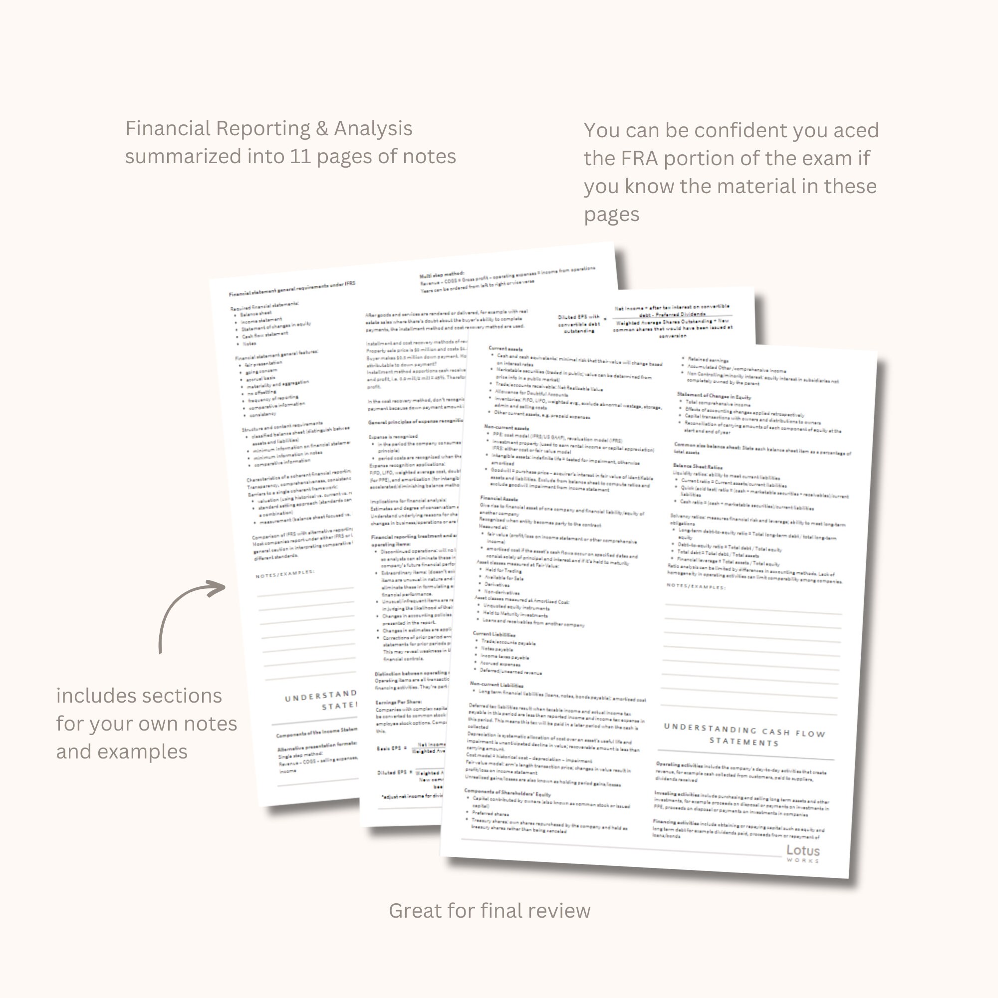 CFA Exam Financial Reporting & Analysis Study Guide, CFA Exam, CFA ...