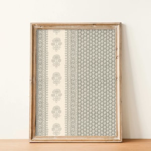 Indian Art Prints, Set of 6, Digital Download, Indian Block Print ...