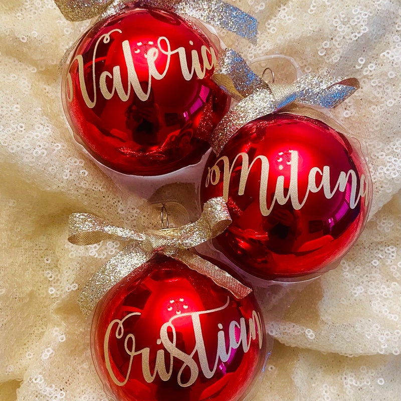 Red Ball Ornament - Etsy