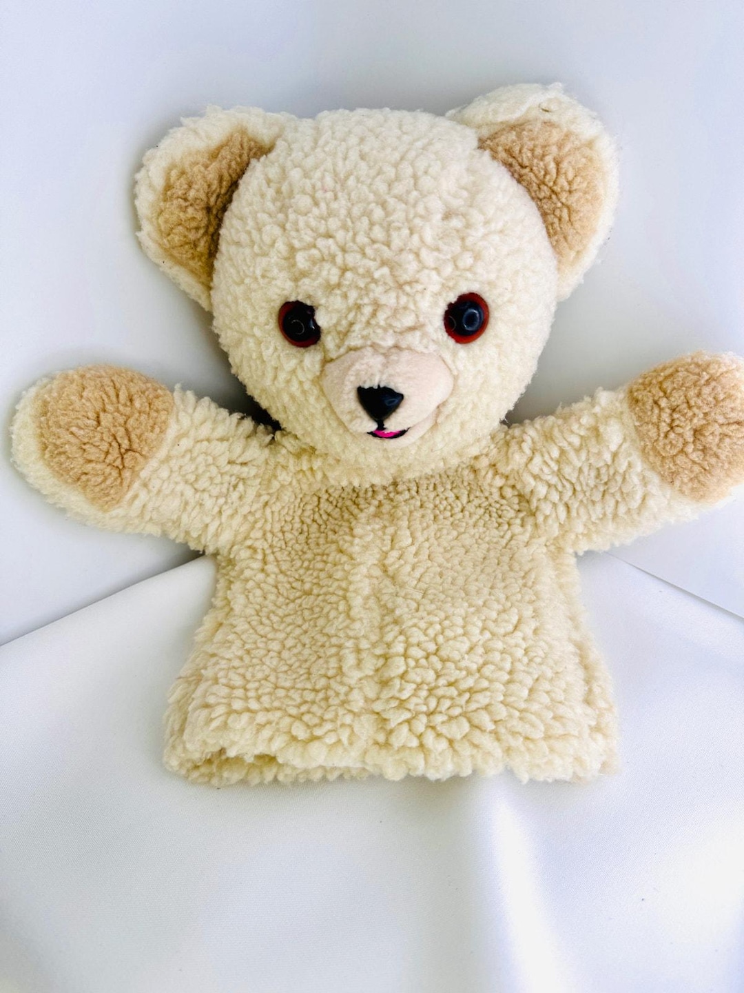 Vintage 1985 Snuggle Bear Russ Berrie Hand Puppet Fuzzy Fun Friend - Etsy