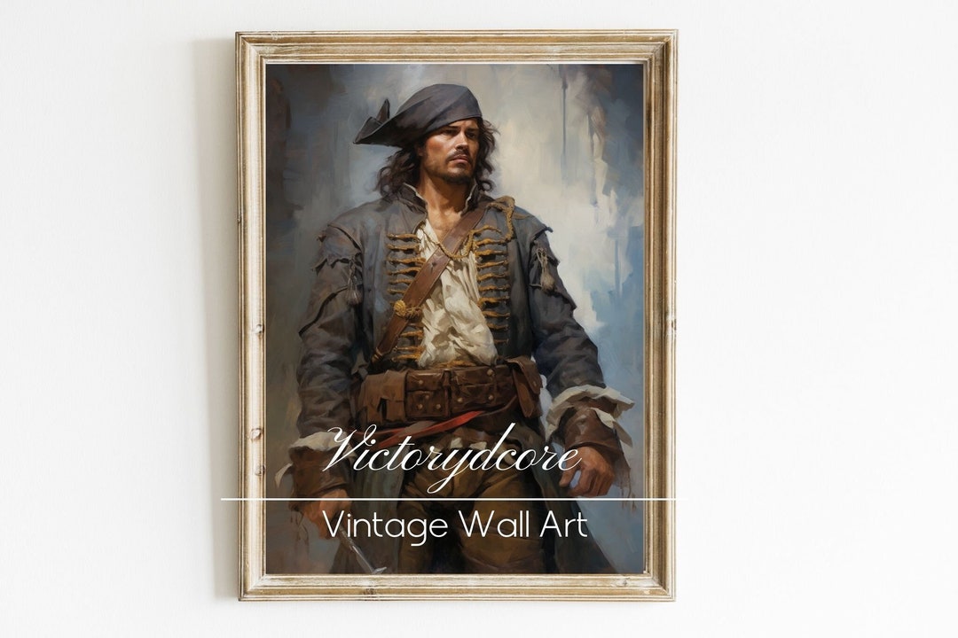 Vintage Pirate Portrait: Victorian Style Wall Art (digital Download) - Etsy