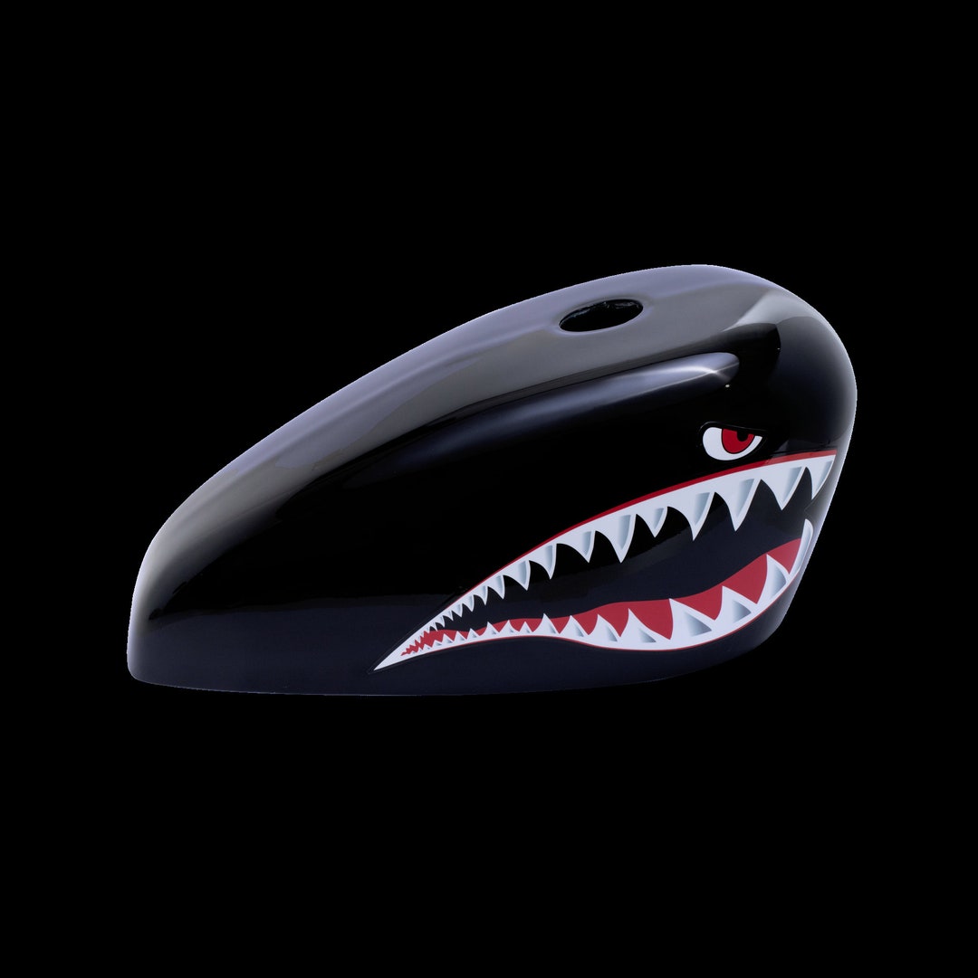 Custom Tank Cover Shark Mouth Black - Etsy