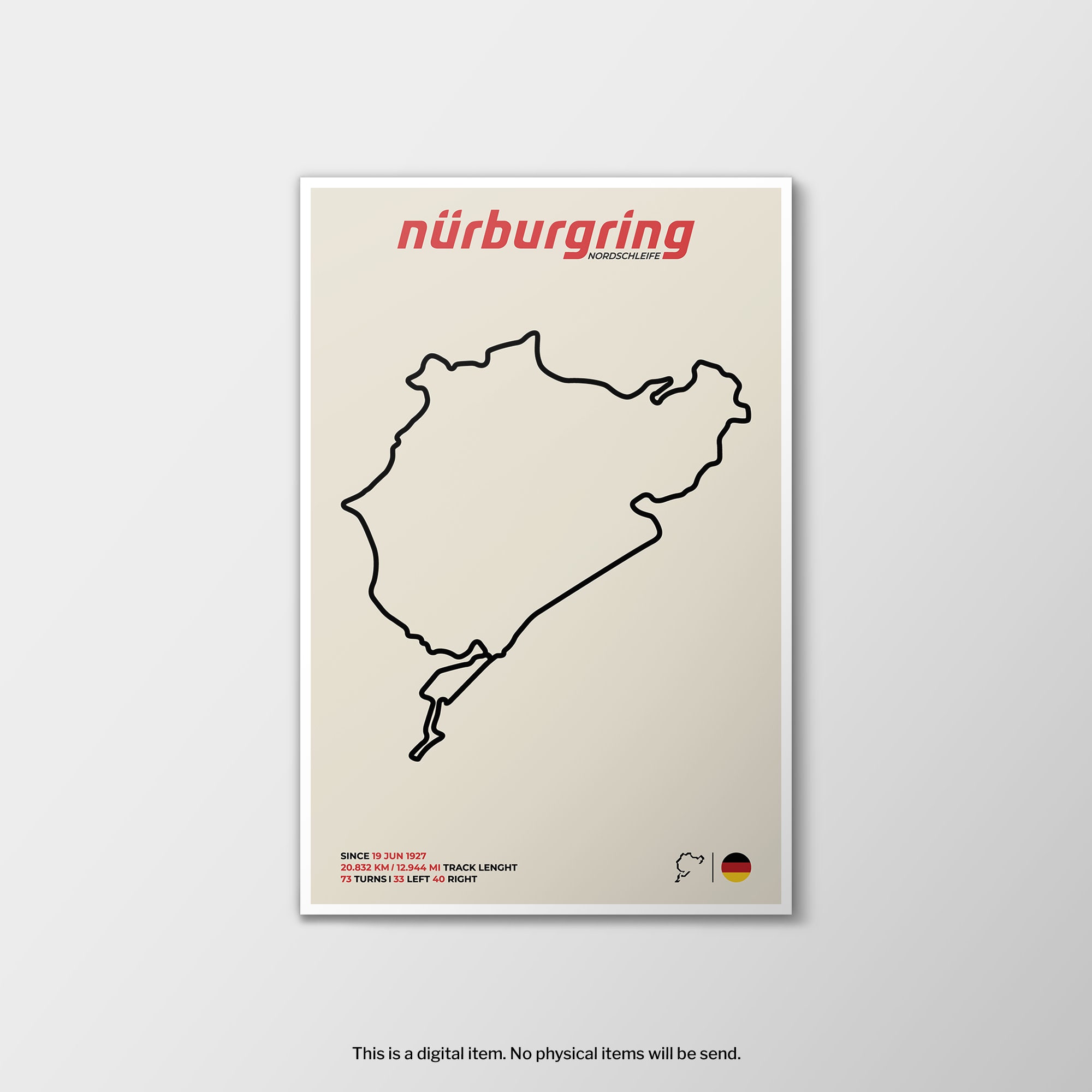 Nürburgring Nordschleife Circuit Poster Nürburgring Circuit - Etsy