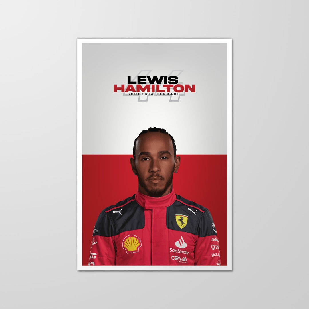 Lewis Hamilton Poster, Formula 1 Poster, Lewis Hamilton Print, Hamilton ...