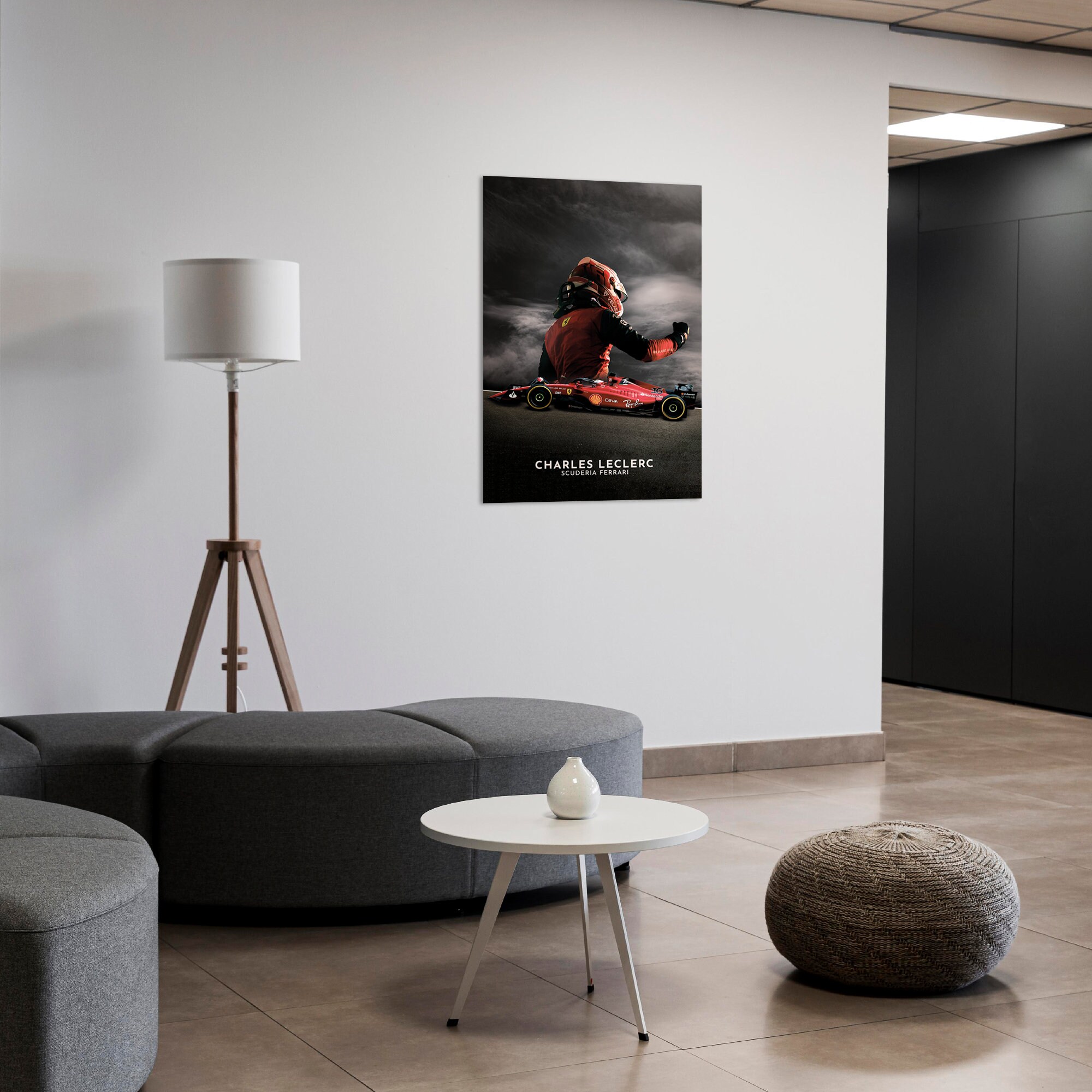 Charles Leclerc Ferrari Poster, Ferrari F1-75, Formula 1 Poster, F1 ...