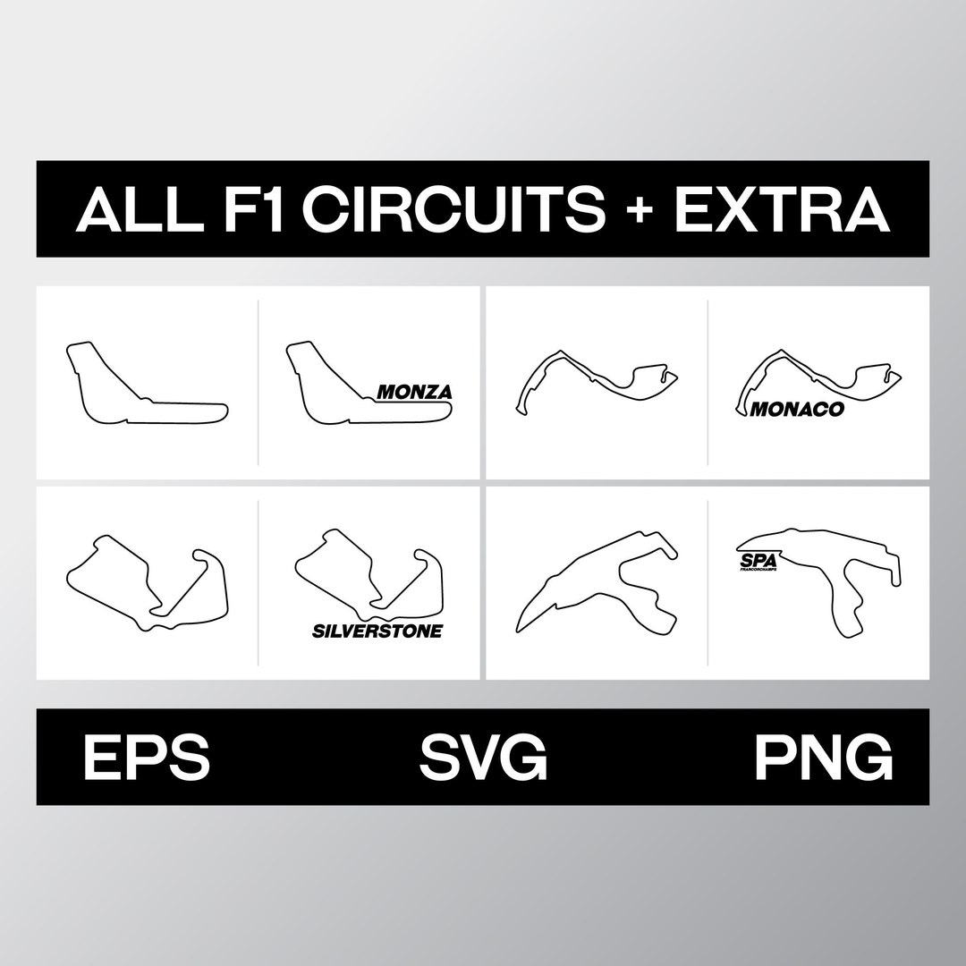 F1 2024 Calendar SVG EPS PNG, Formula 1 Circuits Svg, Silverstone ...