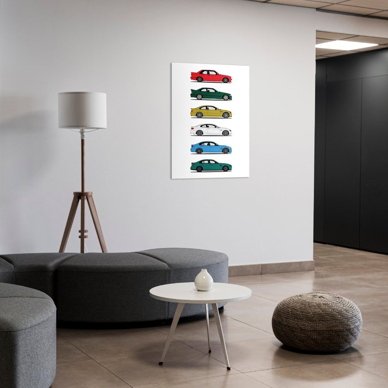 BMW M3 Generations Digital Download Poster, BMW Wall Art, BMW M3 Wall ...