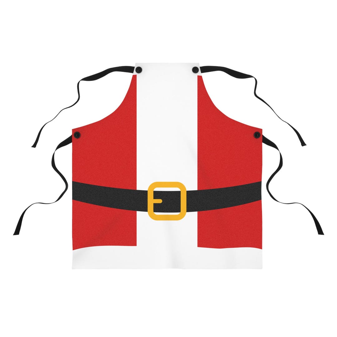 Holly Jolly Ole St. Nick Santa Claus Apron for Holiday Baking ...