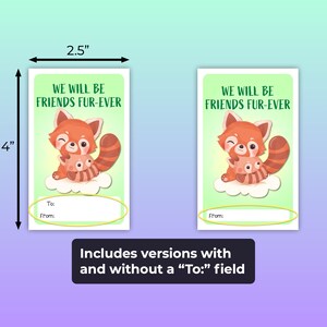 Red Panda Valentine's Day Cards - Printable Download, Instant Download ...