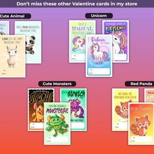 Red Panda V2 Valentine's Day Cards - Printable Download, Instant ...