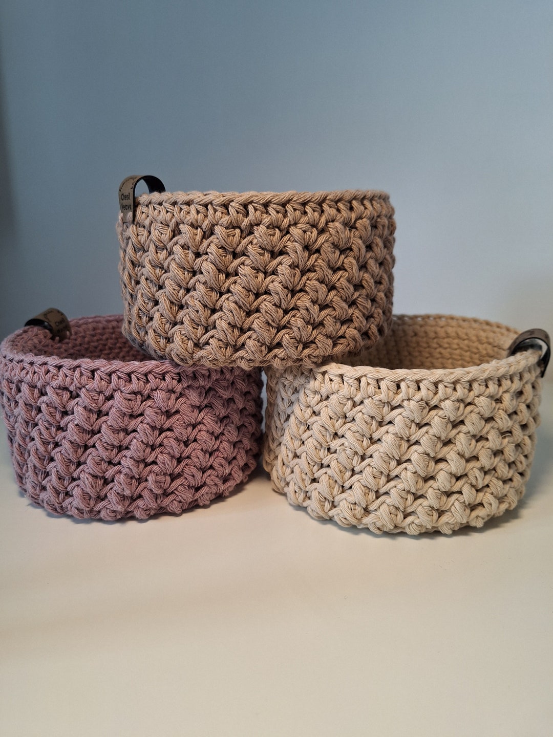 Storage Basket, Handmade Basket, Crocheted Basket, Sturdy Baskets ...