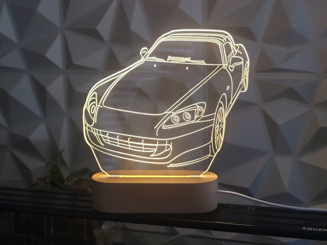Car Enthusiast S2k Classic Show Car Lamp , Multicolor 3d Illusion ...