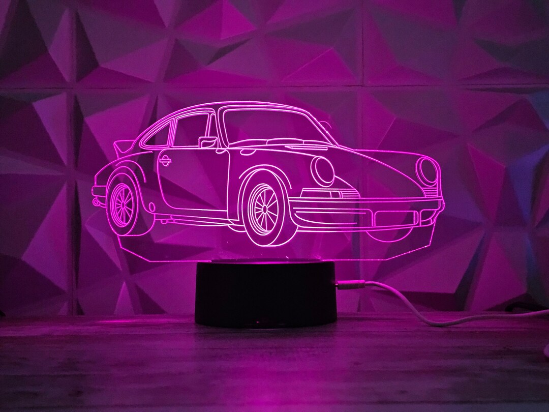 Car Enthusiast Show Car Lamp , Multicolor 3d Illusion, Unique Gift for ...