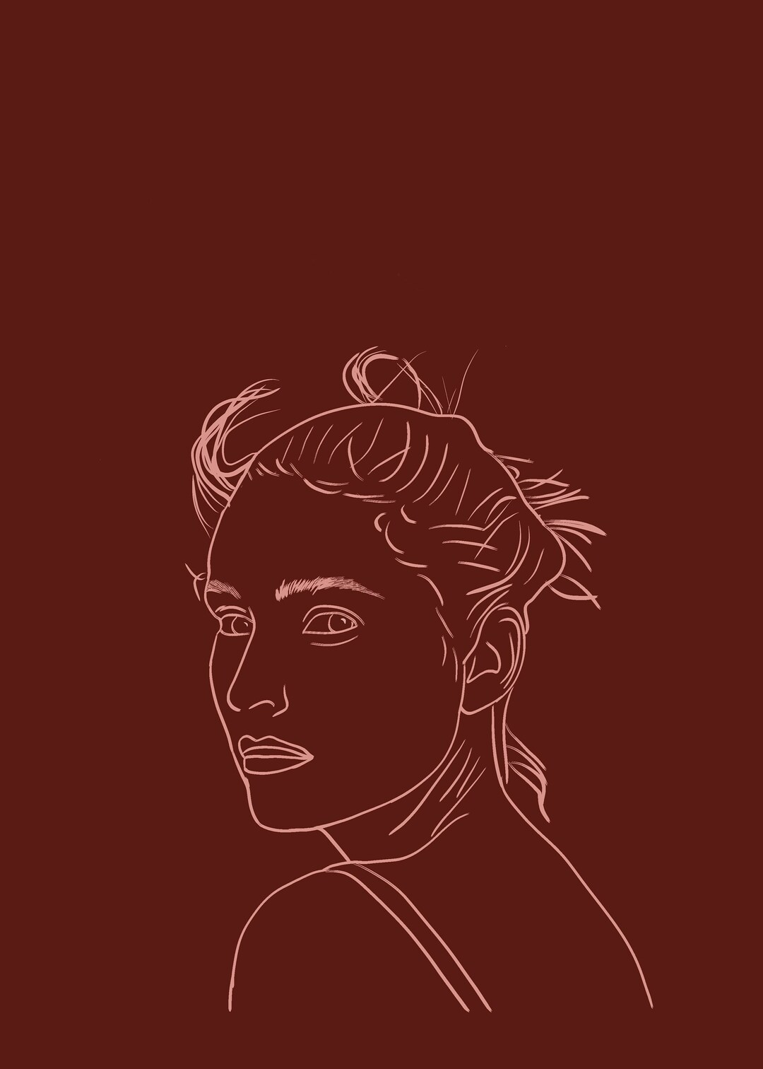 Line Work Drawing BANKS Hernameisbanks - Etsy