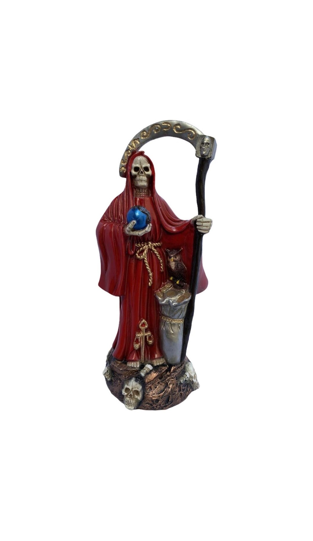 Red Santa Muerte Large 16 Inch. Blessed/fixed - Etsy