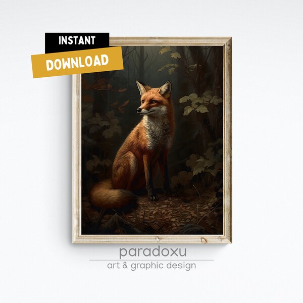 Fox Printable - Etsy
