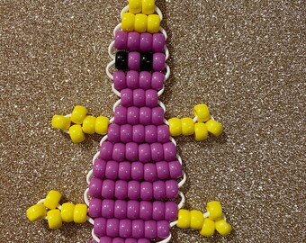 Custom Yoshi Egg Pony Bead Keychain, Super Mario Pony Bead Keychain You ...